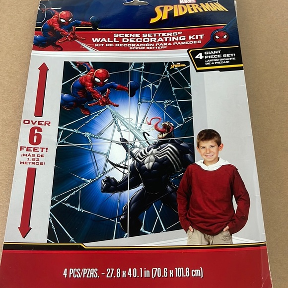 Marvel | Other | Marvel Spiderman Scene Setter Wall Decorating Kit ...